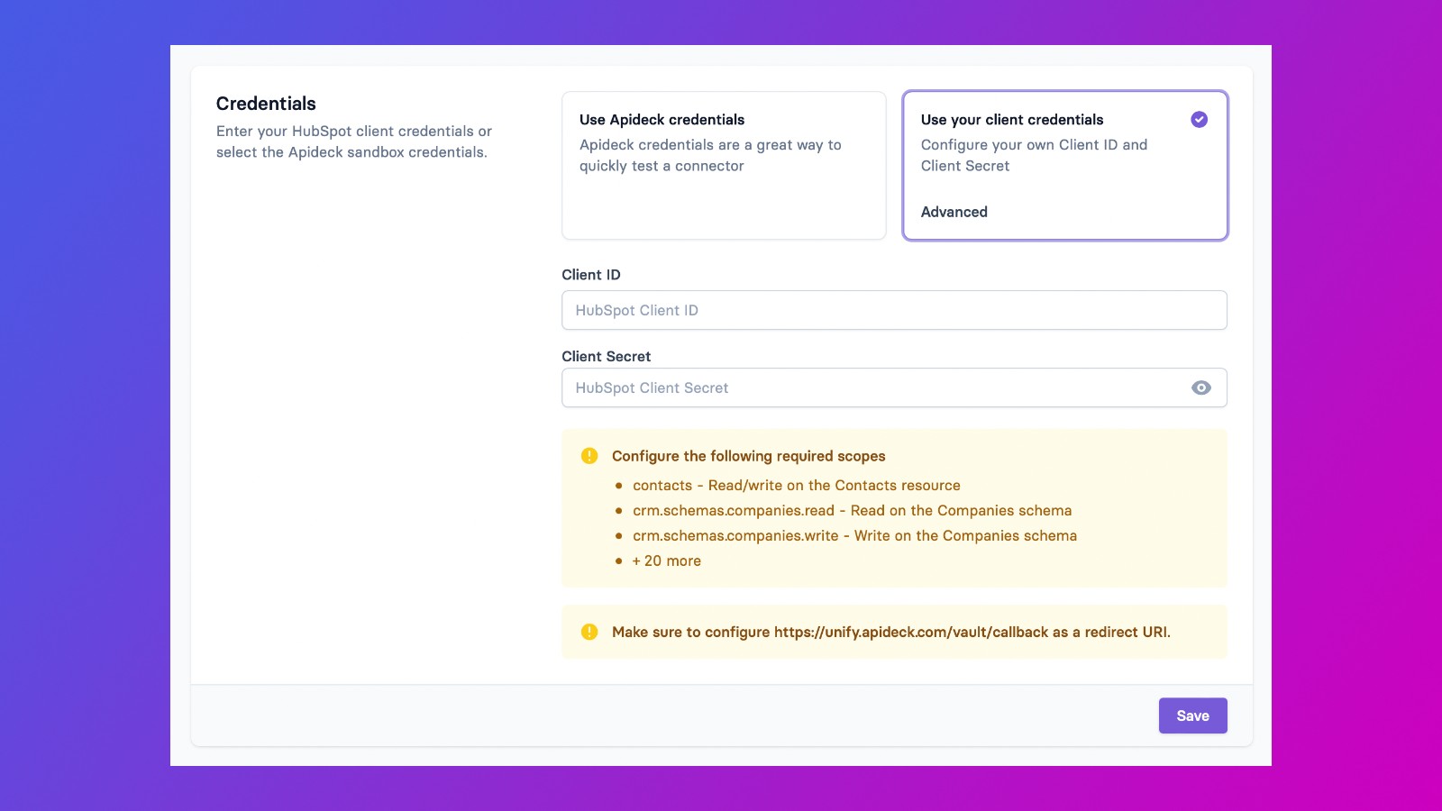Apideck HubSpot Integration | Connect Them Today